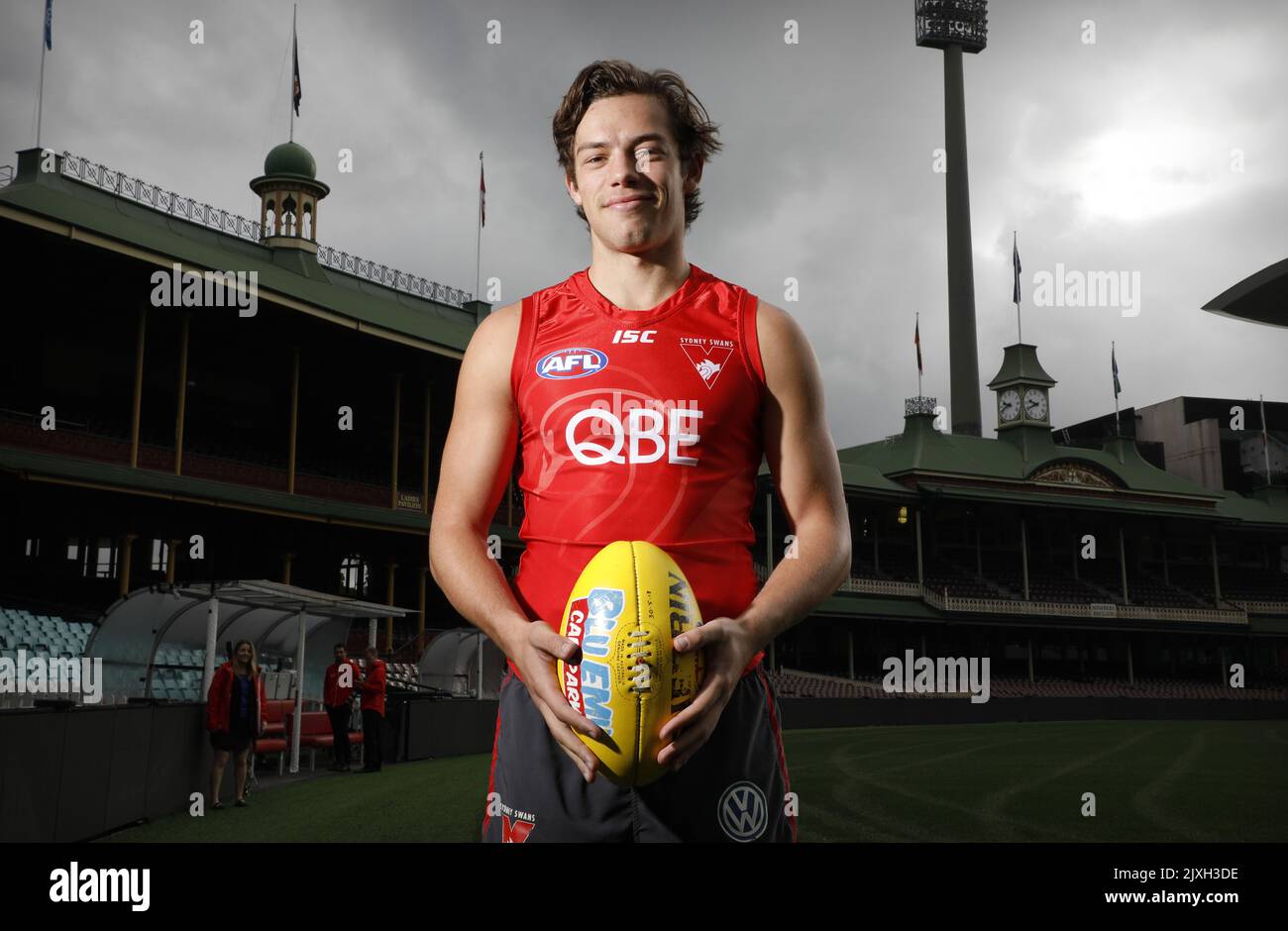 Sydney Swans Rising Star nominee Oliver Florent poses for a photo prior ...