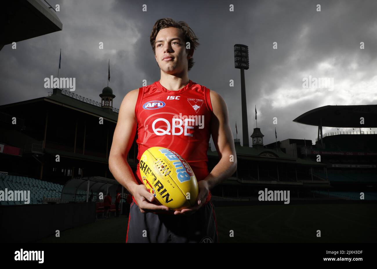 Sydney Swans Rising Star nominee Oliver Florent poses for a photo prior ...