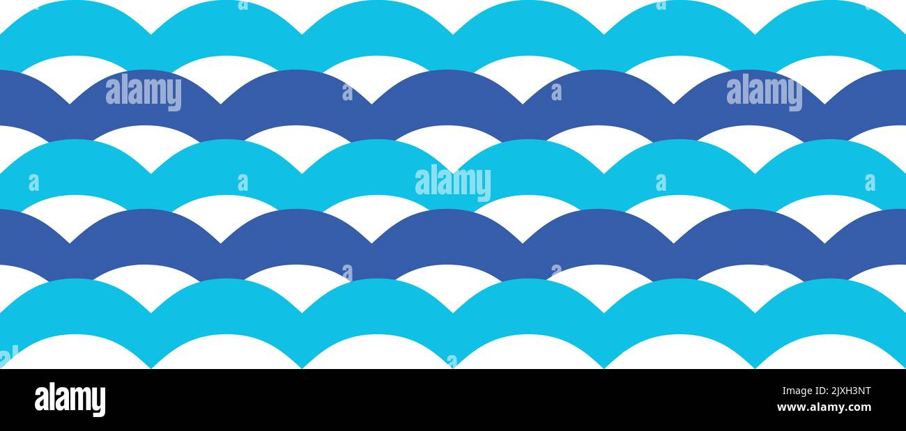 Sea surface logo. Waving lines blue pattern Stock Vector Image & Art ...