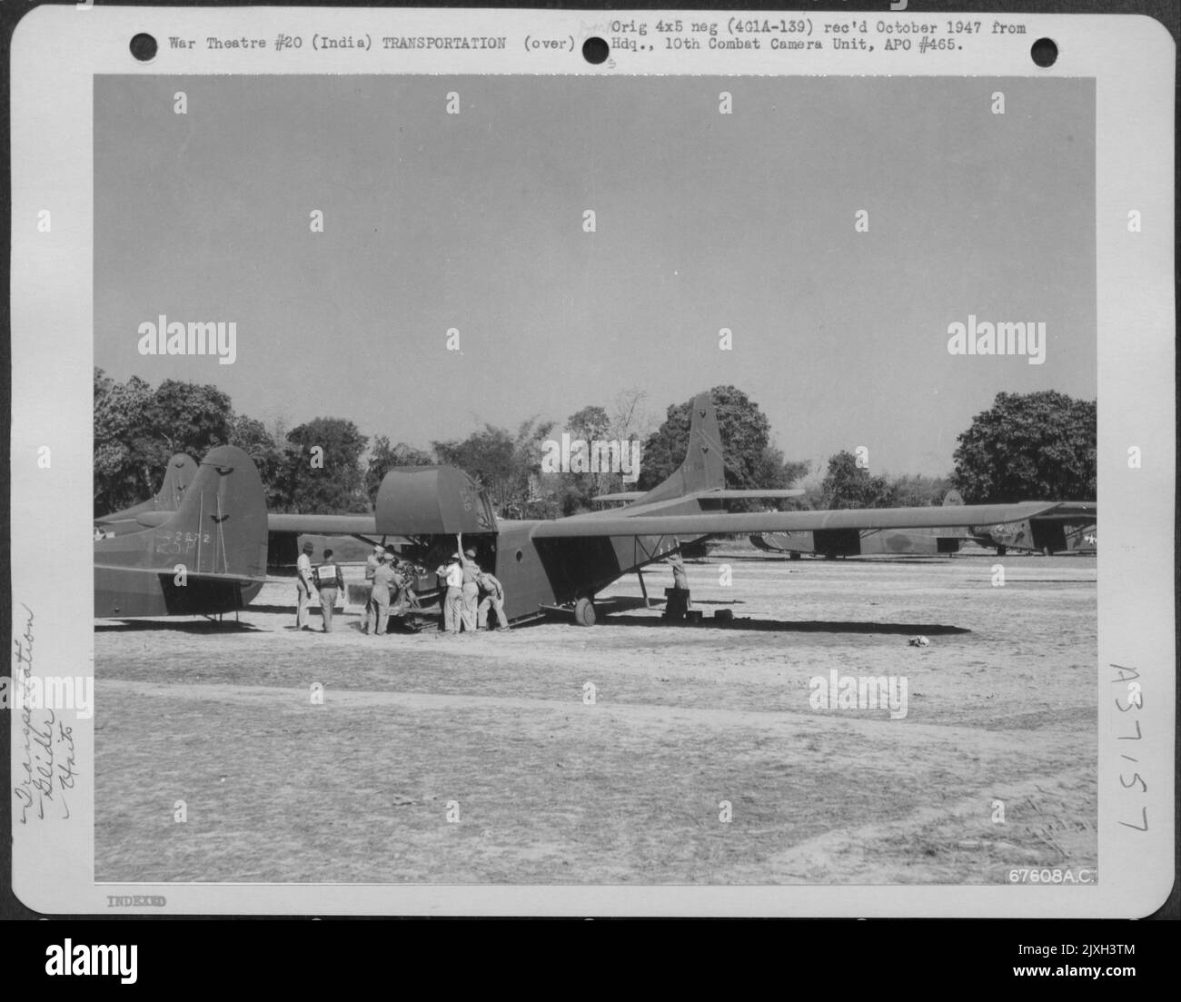 Enginneers Load A Bulldozer On A Glider Of The 1St Air Commando Force ...