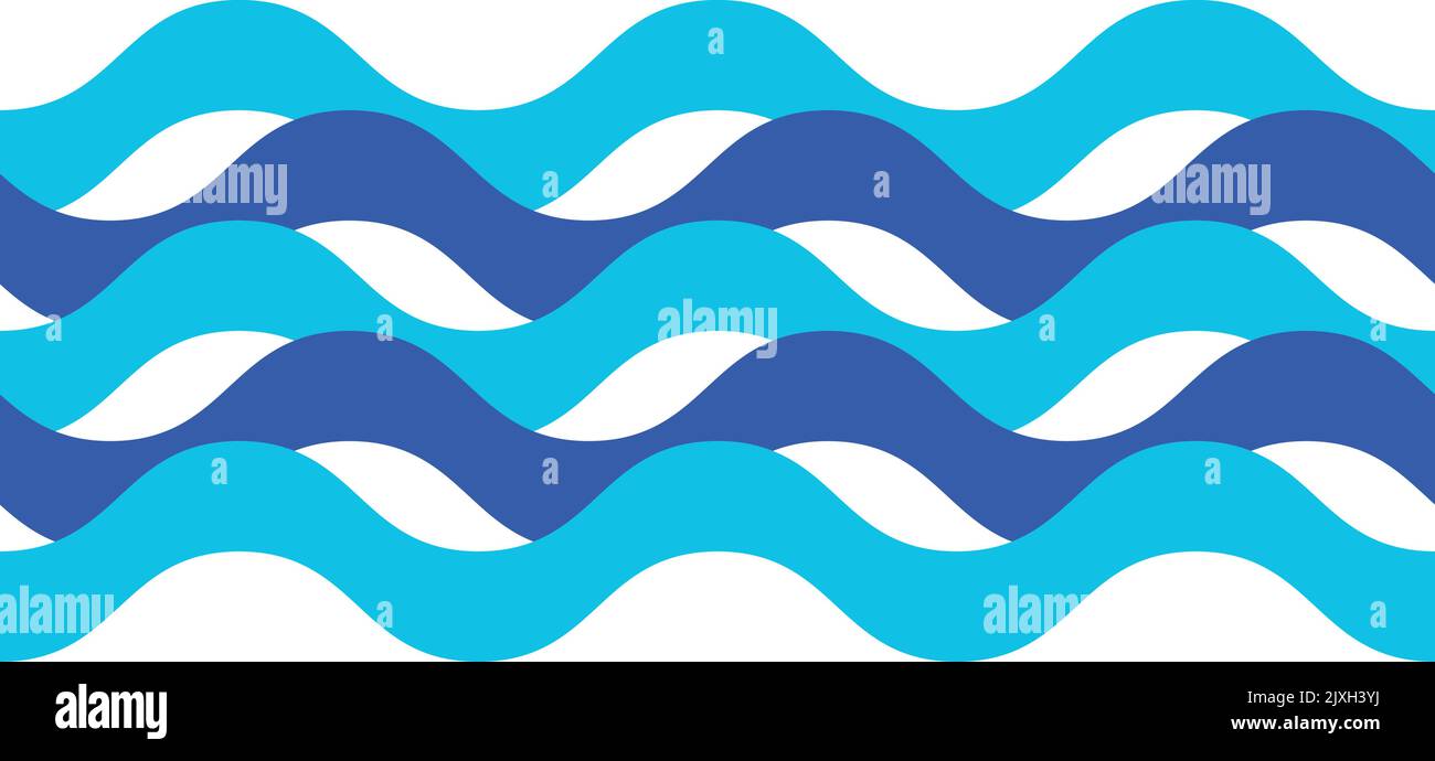 Abstract blue waves. Line pattern. Water surface Stock Vector Image ...