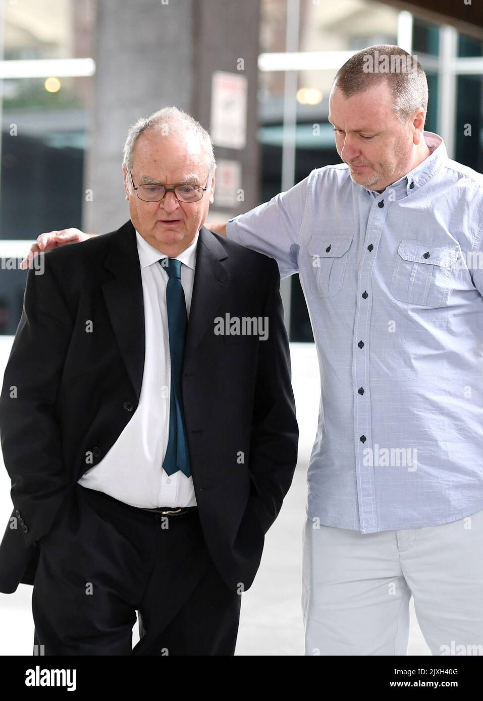 Jon Knowls (left) and Mark Knowls, father and brother of murder victim ...