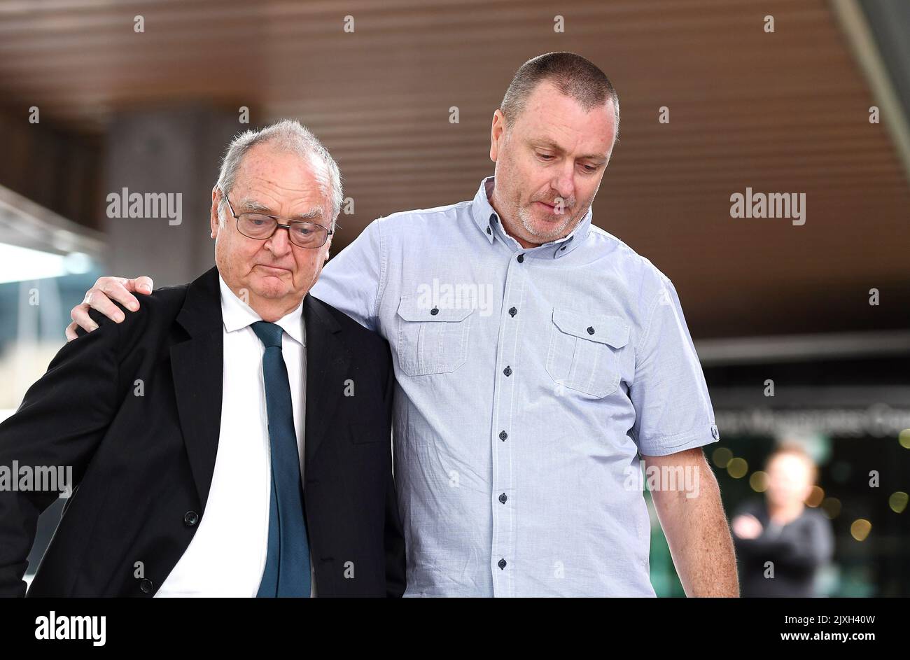 Jon Knowls (left) and Mark Knowls, father and brother of murder victim ...