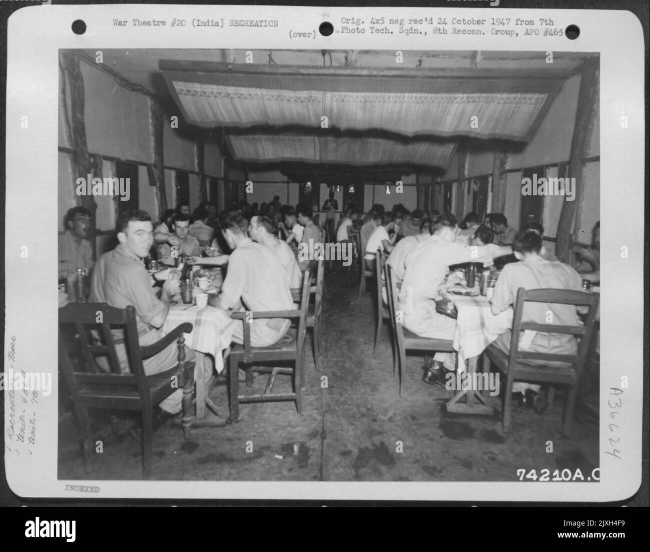 Officers Of The 436Th Bomb Squadron, 7Th Bomb Group, Have Chow In Their ...