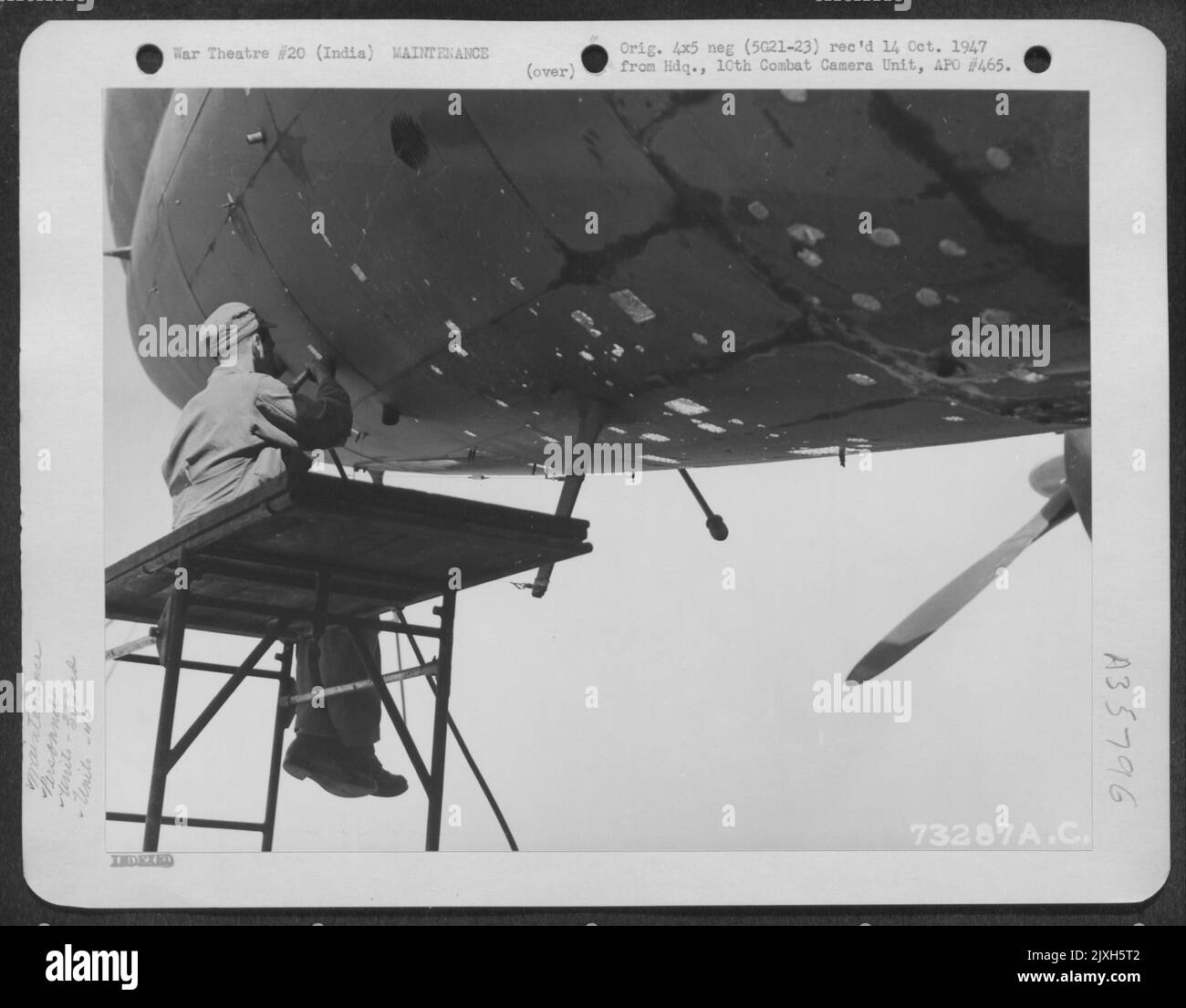 Sgt. Albert Osborne Of The 382Nd Air Service Group'S Sheet Metal Shop ...