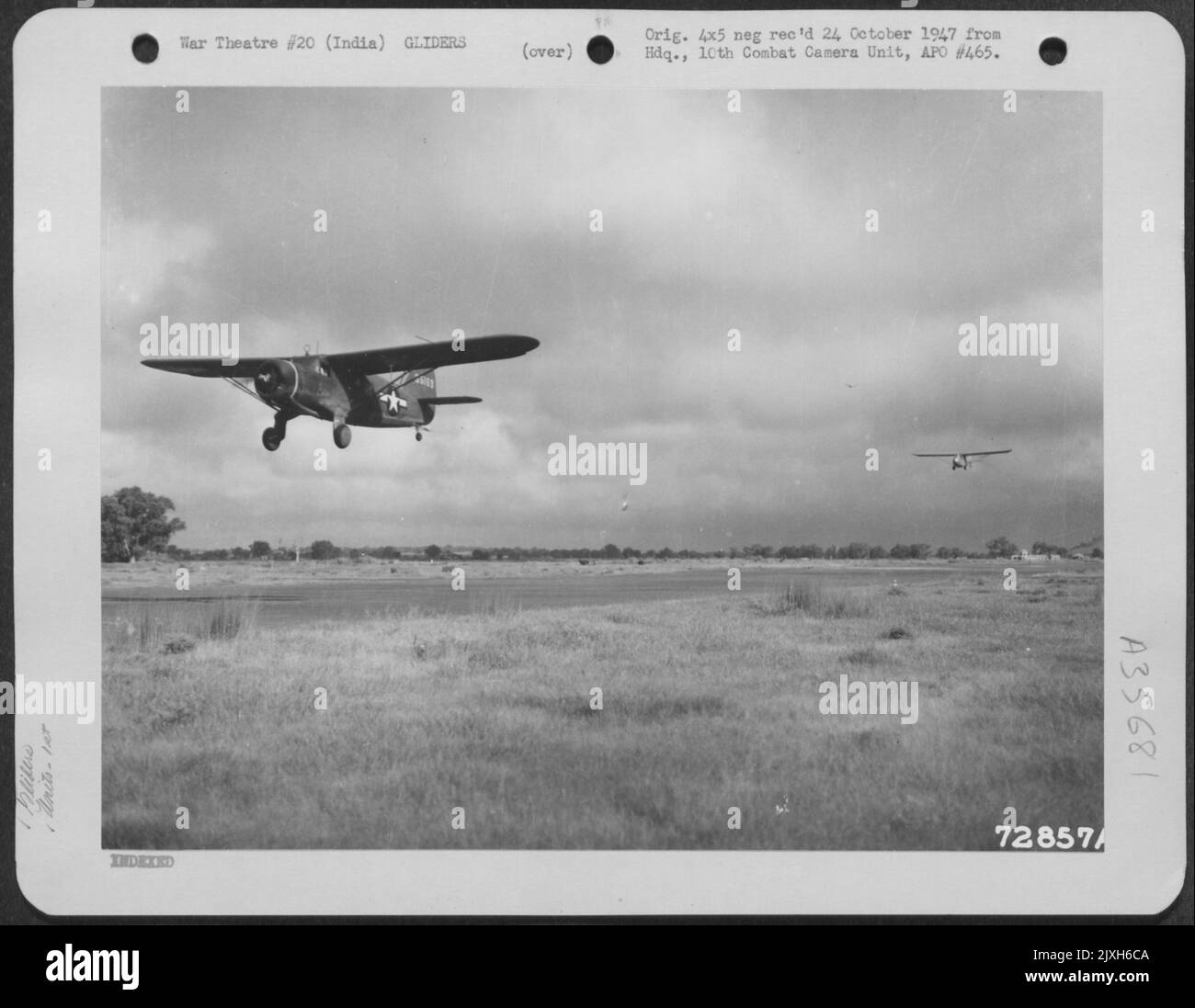 An Aeronca Tg-5 Light Glider Of The 1St Air Commando Group Is Towed By ...