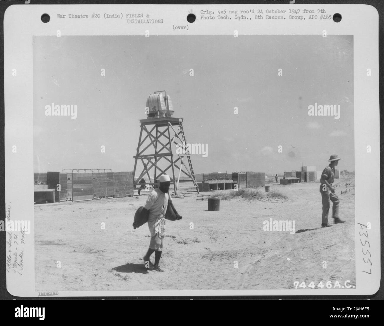7Th Bomb Group Area At Karachi Air Base, India, Showing B-17 Bomb-Bay ...