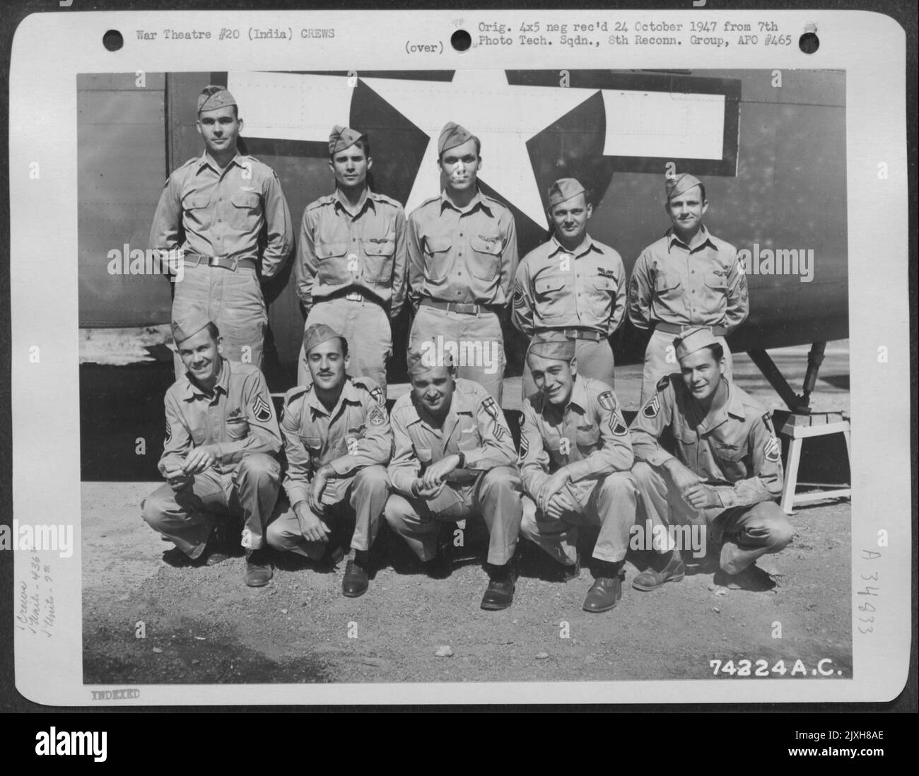 A Crew Of The 436Th Bomb Squadron, 7Th Bomb Group, Pose Beside Their ...