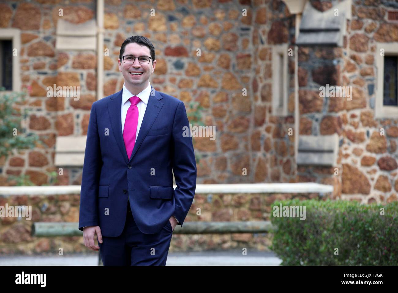 Labor's candidate for Perth, Patrick Gorman poses for a photograph ...