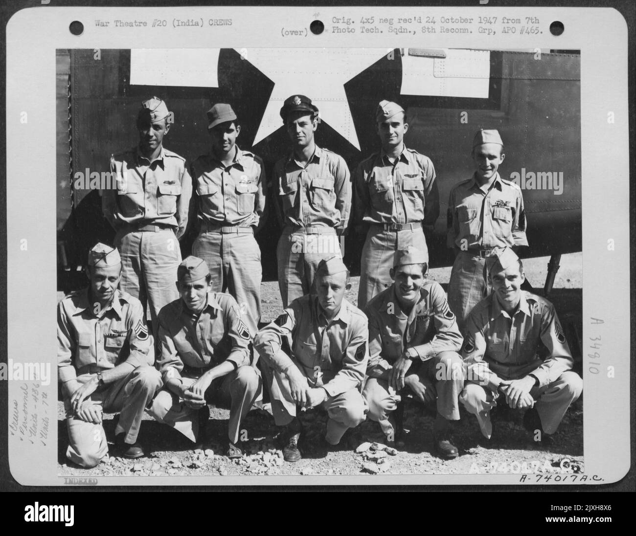 Lt. Swanson And Crew Of The 436Th Bomb Squadron, 7Th Bomb Group Pose ...