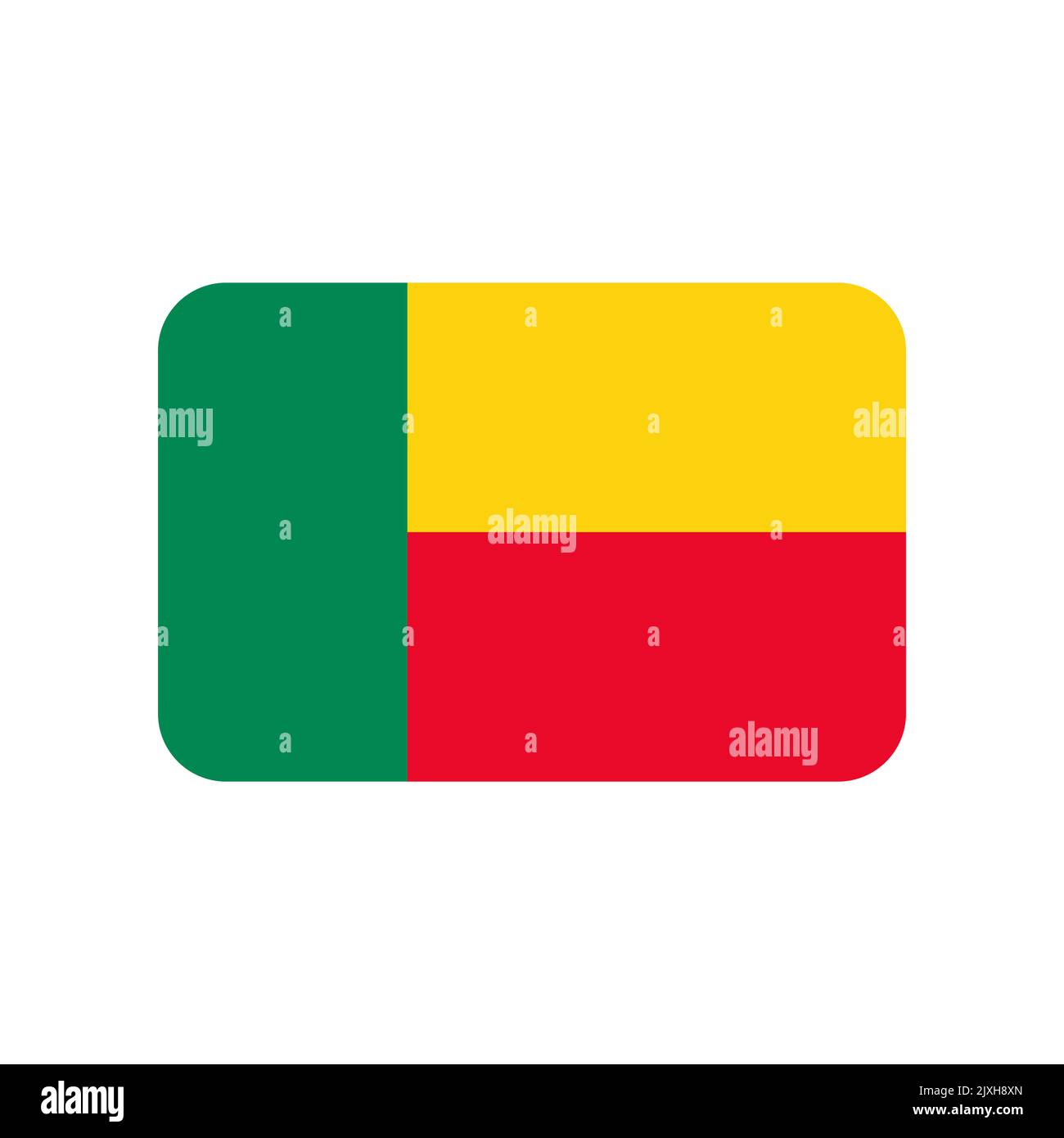 Benin vector flag isolated on white background Stock Vector Image & Art ...