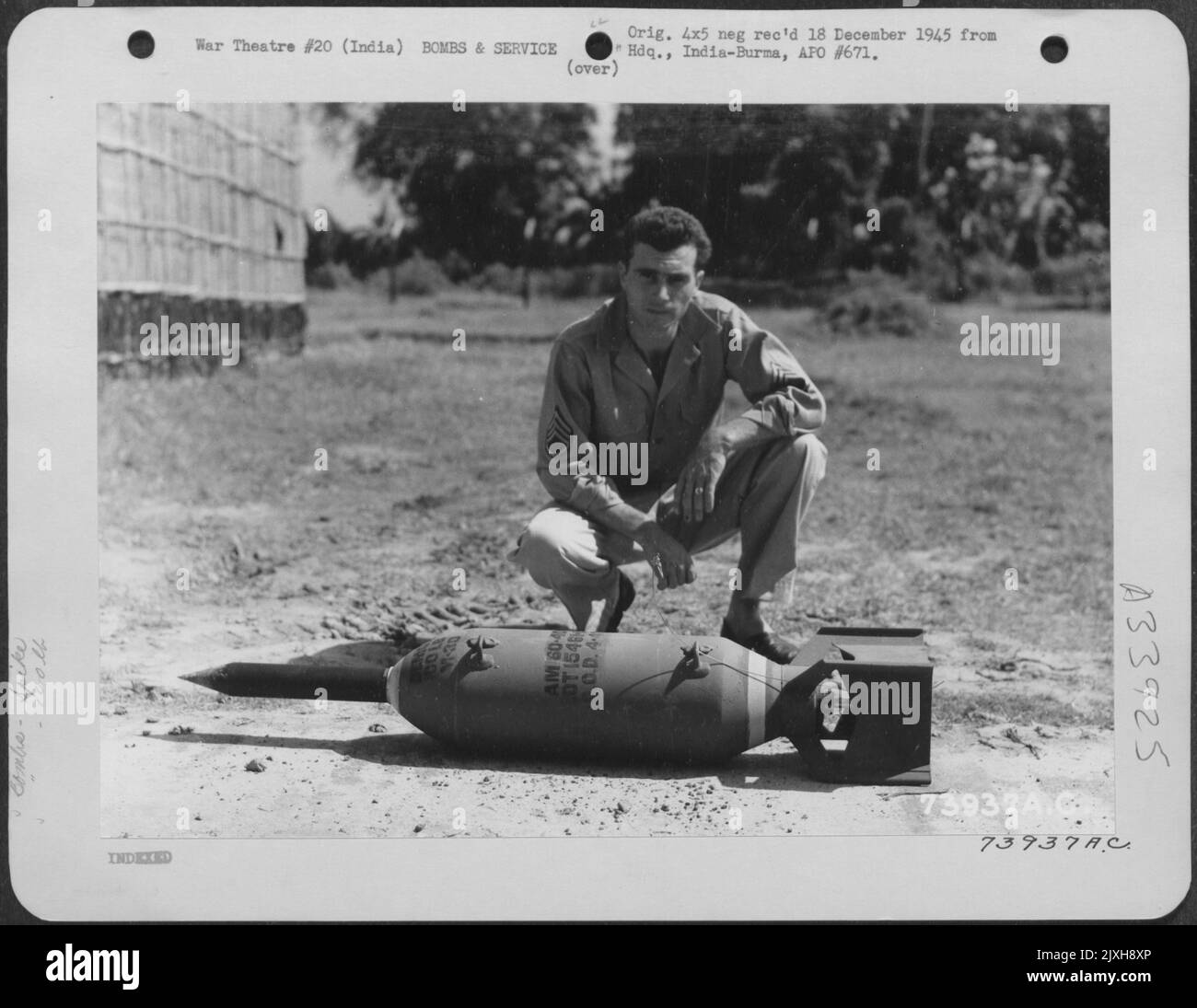 100 Pound, M-30 Spike Bomb Used By Bombers Of The 10Th Air Force In Low ...