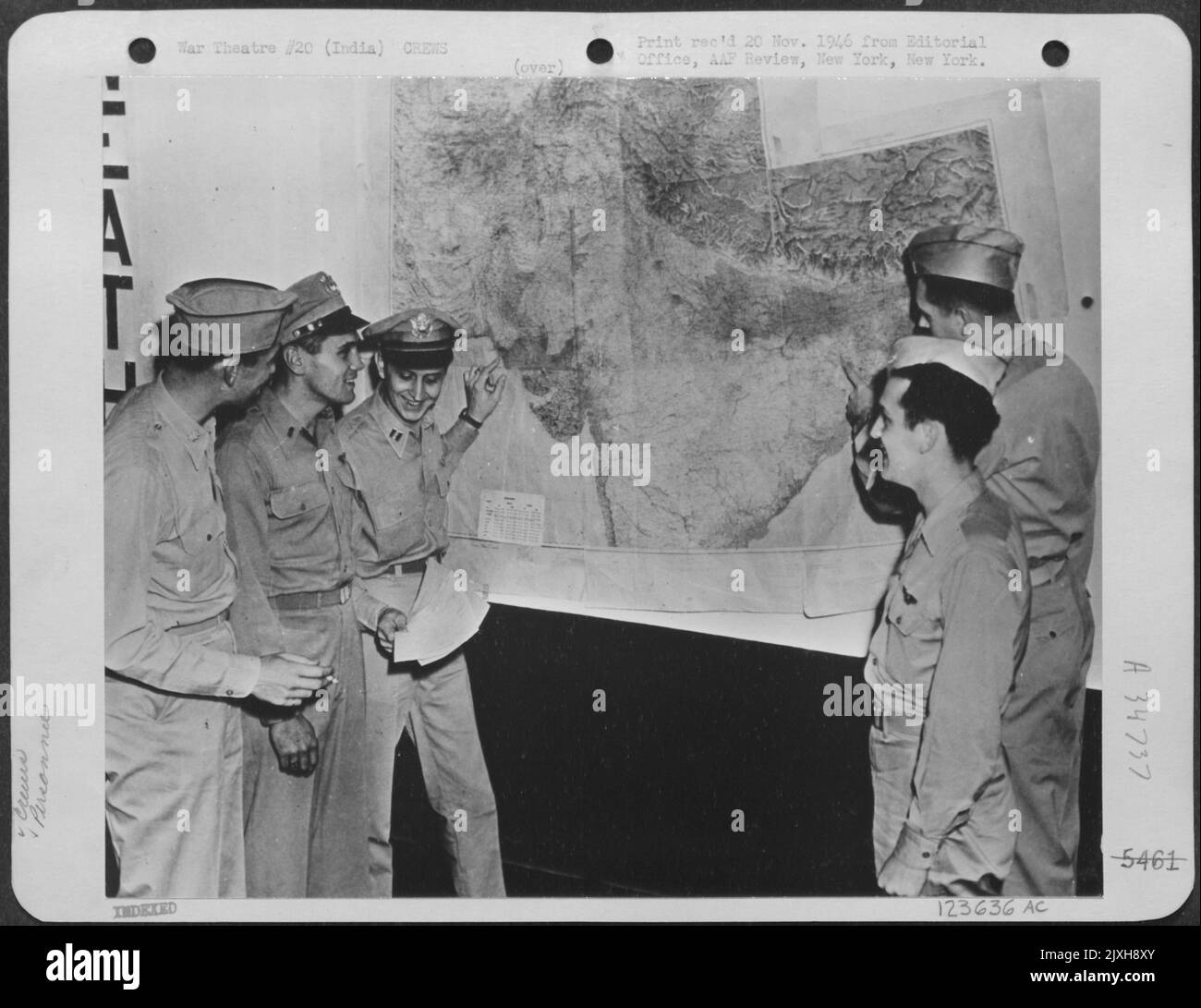 Five Members Of The Air Transport Command Crew Which Took Part In The ...