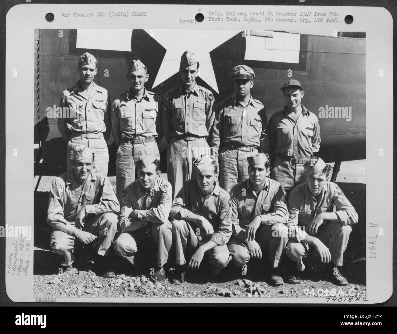 Lt. Macdonald And Crew Of The 436Th Bomb Squadron, 7Th Bomb Group Pose ...