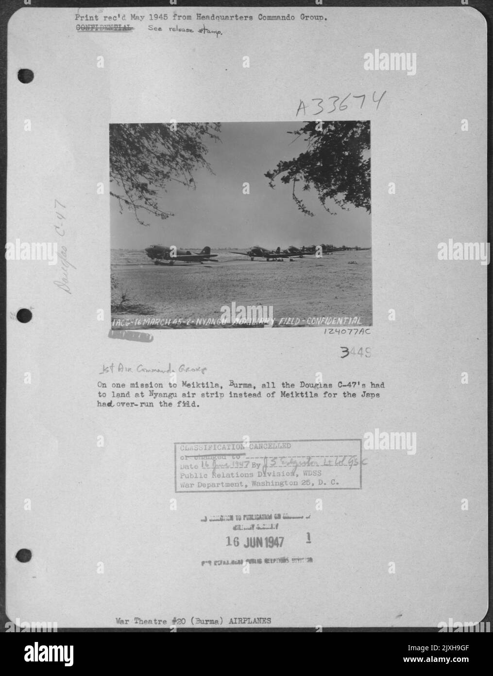 1St Air Commando Group - On One Mission To Meiklita, Burma, All The ...