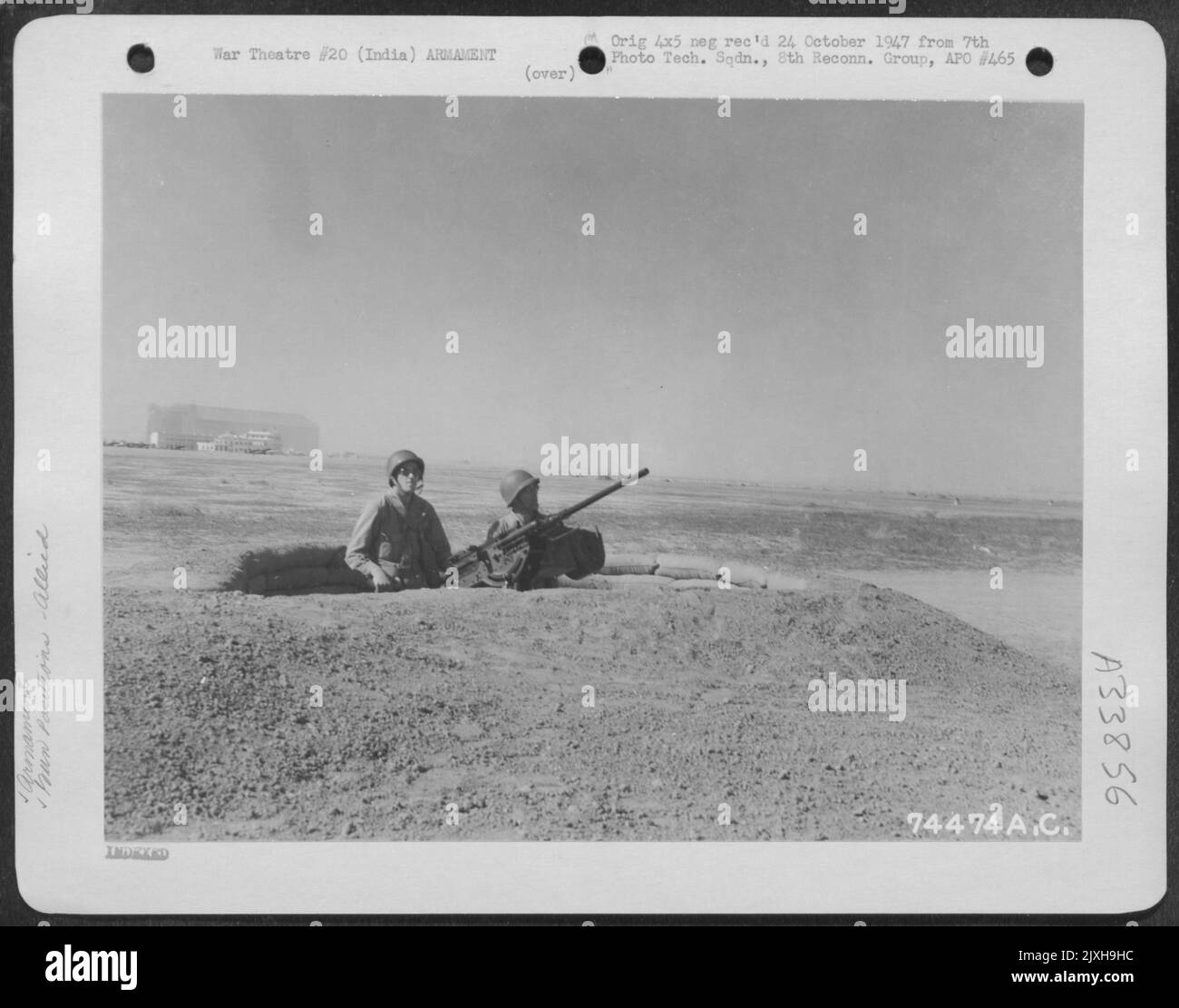 Anti-Aircraft Gun Emplacement At Karachi, India Stock Photo - Alamy