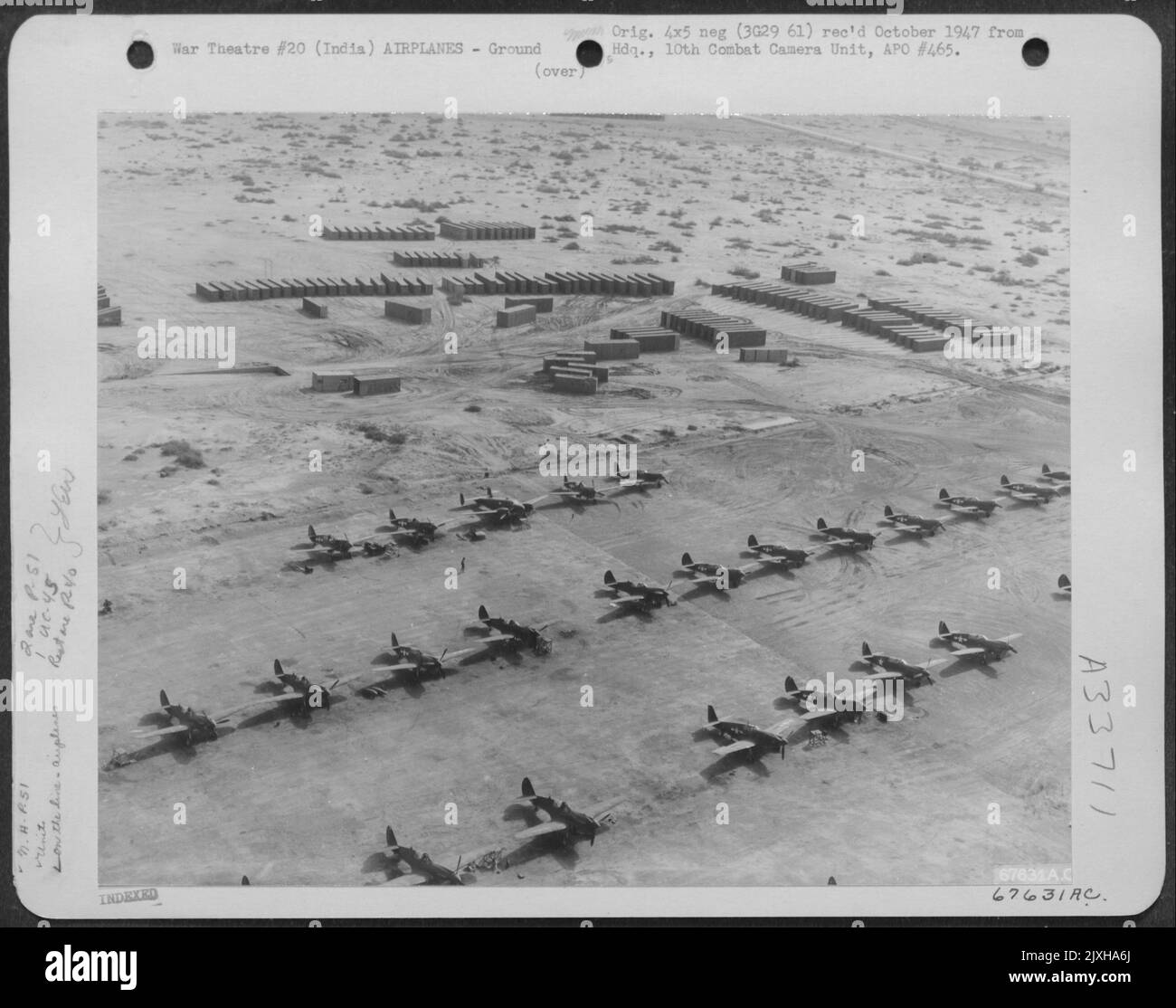 North American P-51 "Mustangs" designated for the 1st Air Commando ...