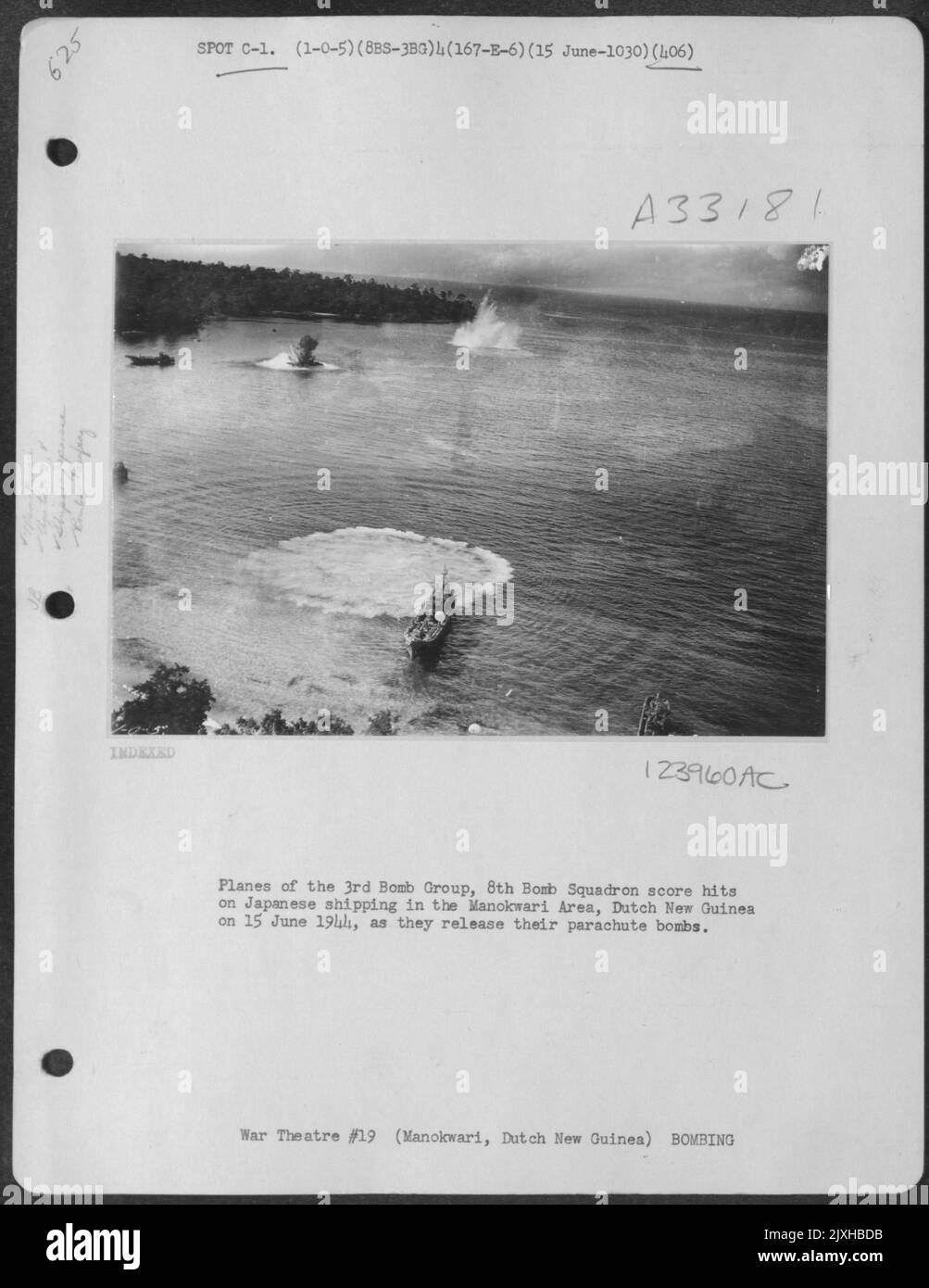 Planes Of The 3Rd Bomb Group, 8Th Bomb Squadron Score Hits On ...