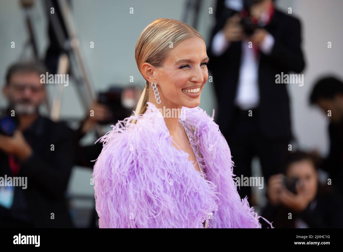 Leonie Hanne attends the "Il Signore Delle Formiche" red carpet at the ...