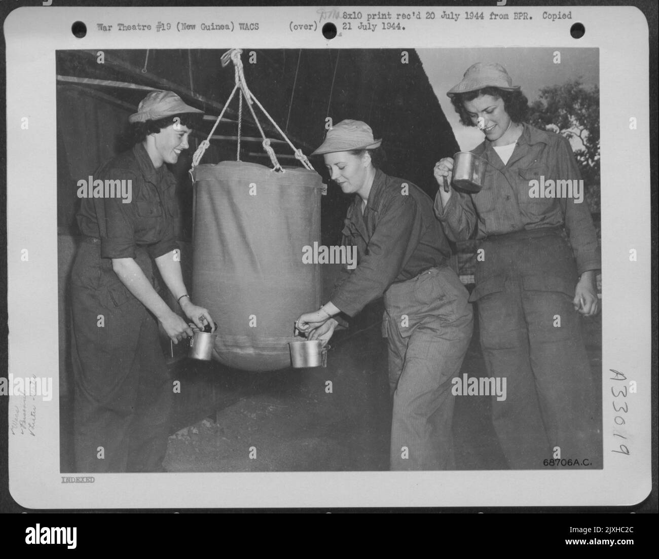 Wacs Get Their First Taste Of Chlorinated Wate From A Lister Bag At ...