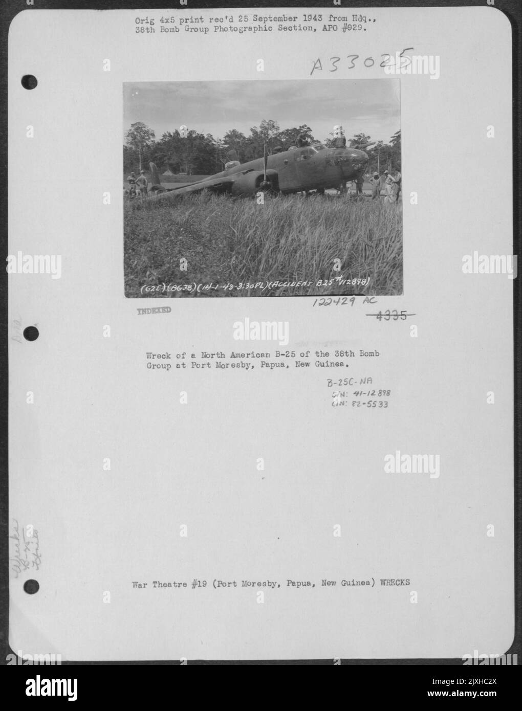 Wreck Of A North American B-25 Of The 38Th Bomb Group At Prot Moresby, Papua, New Guinea. [B-25C ...