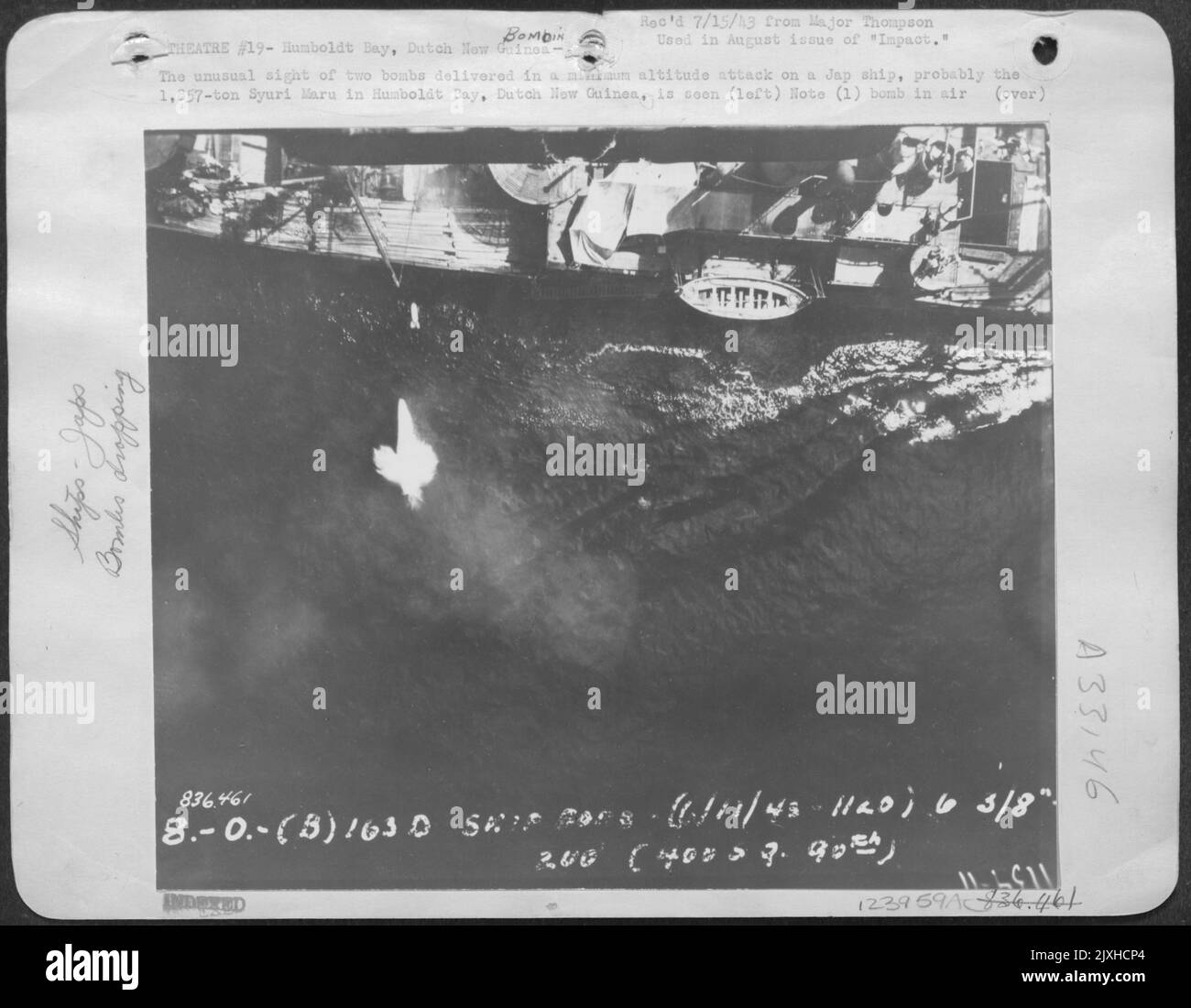 The Unusual Sight Of Two Bombs Delivered In A Minimum Altitude Attack ...