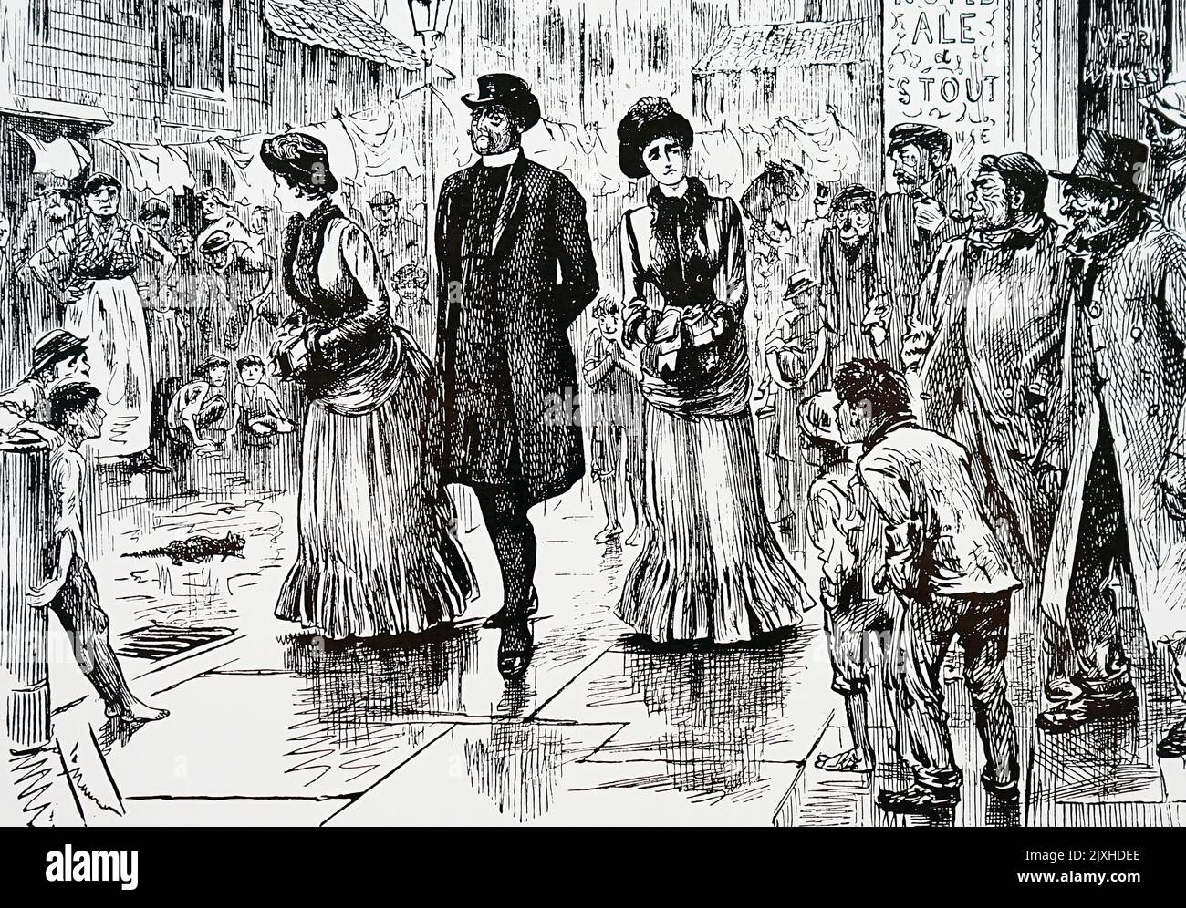 Cartoon depicting an inspection of the lower orders by George du ...
