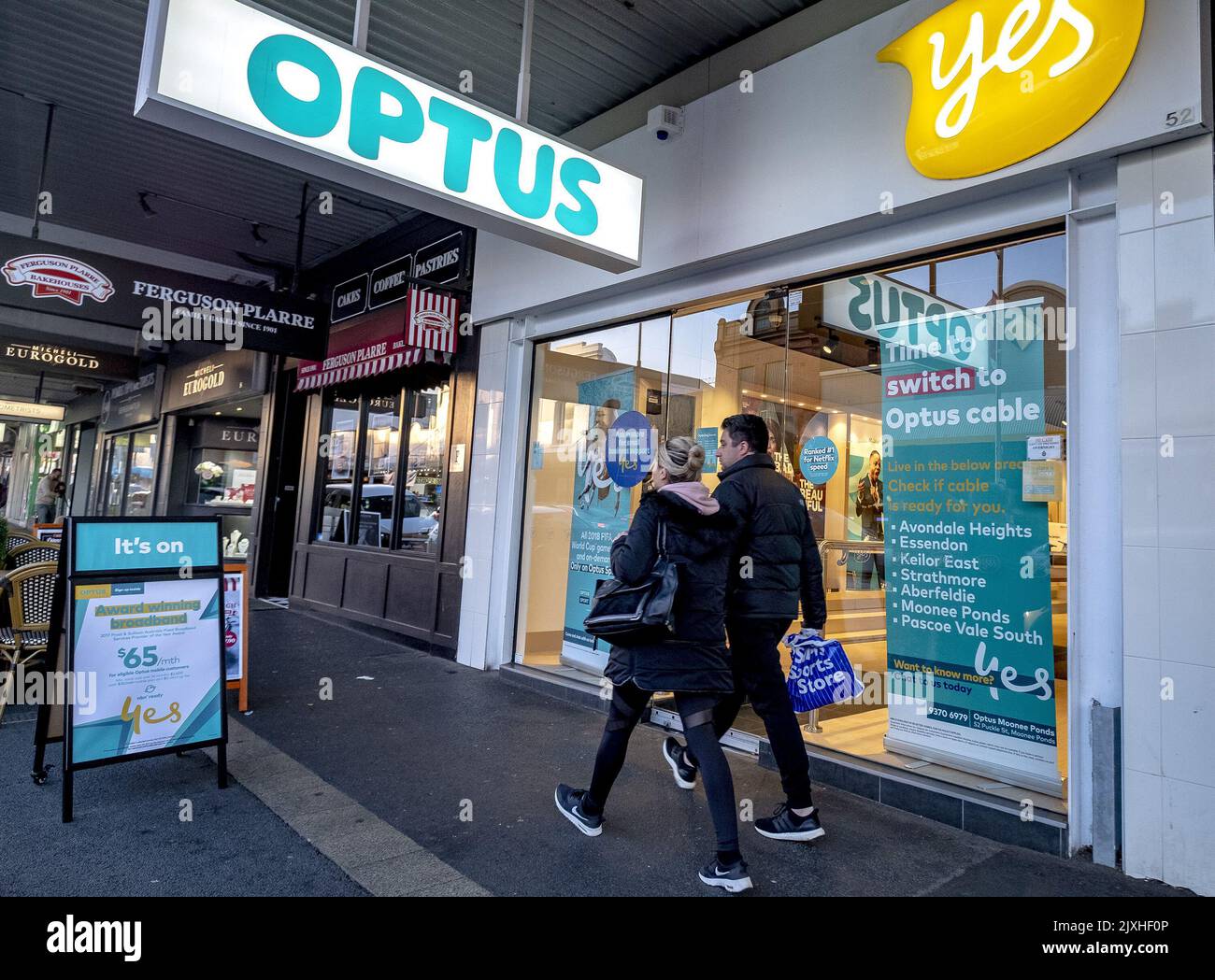 General photo of an Optus store in Melbourne, Australia, Tuesday, June ...