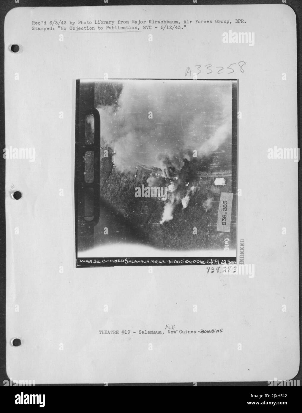 Salamaua, N.E. New Guinea-BOMBING Stock Photo - Alamy