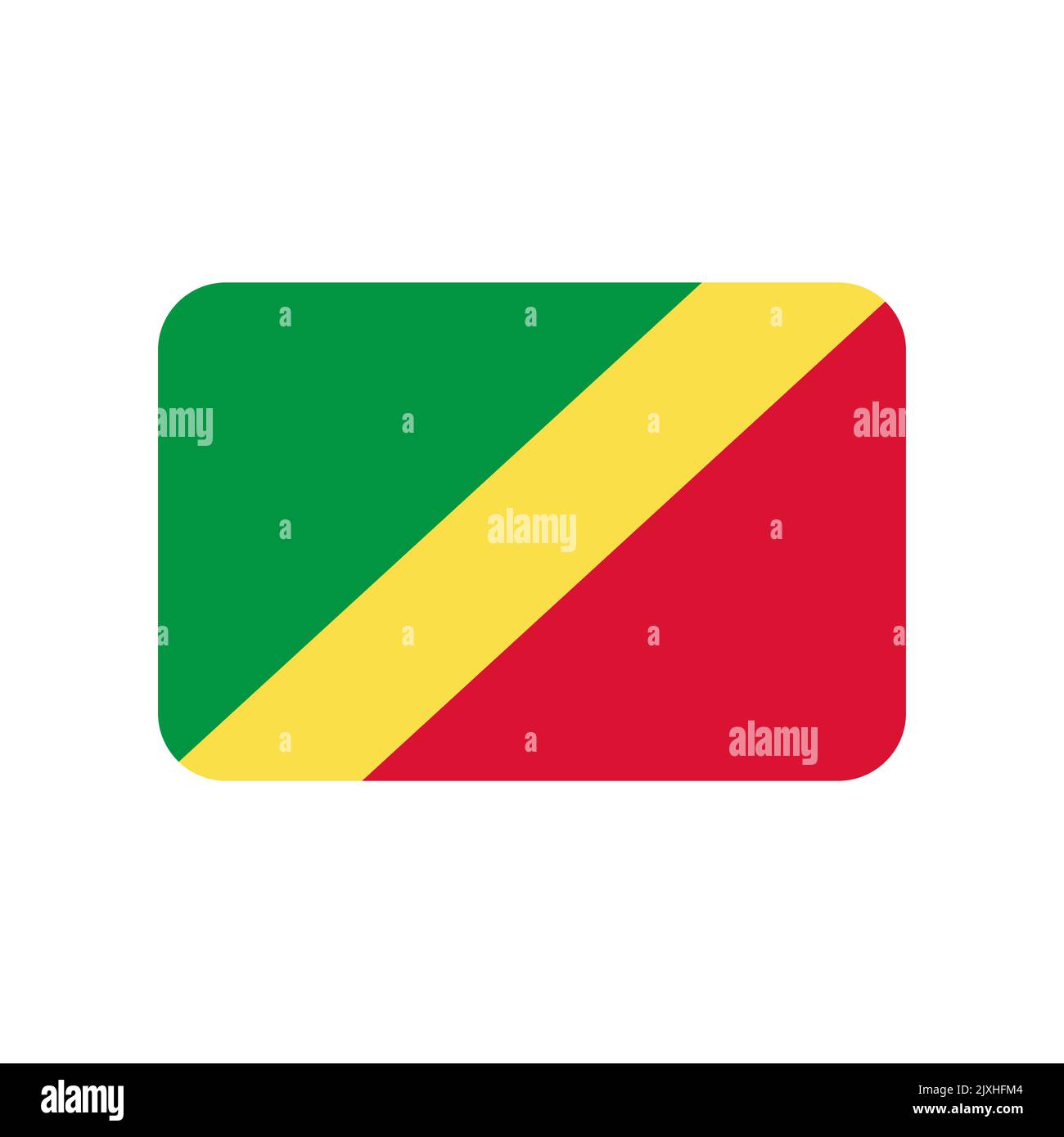 Congo vector flag isolated on white background Stock Vector Image & Art ...