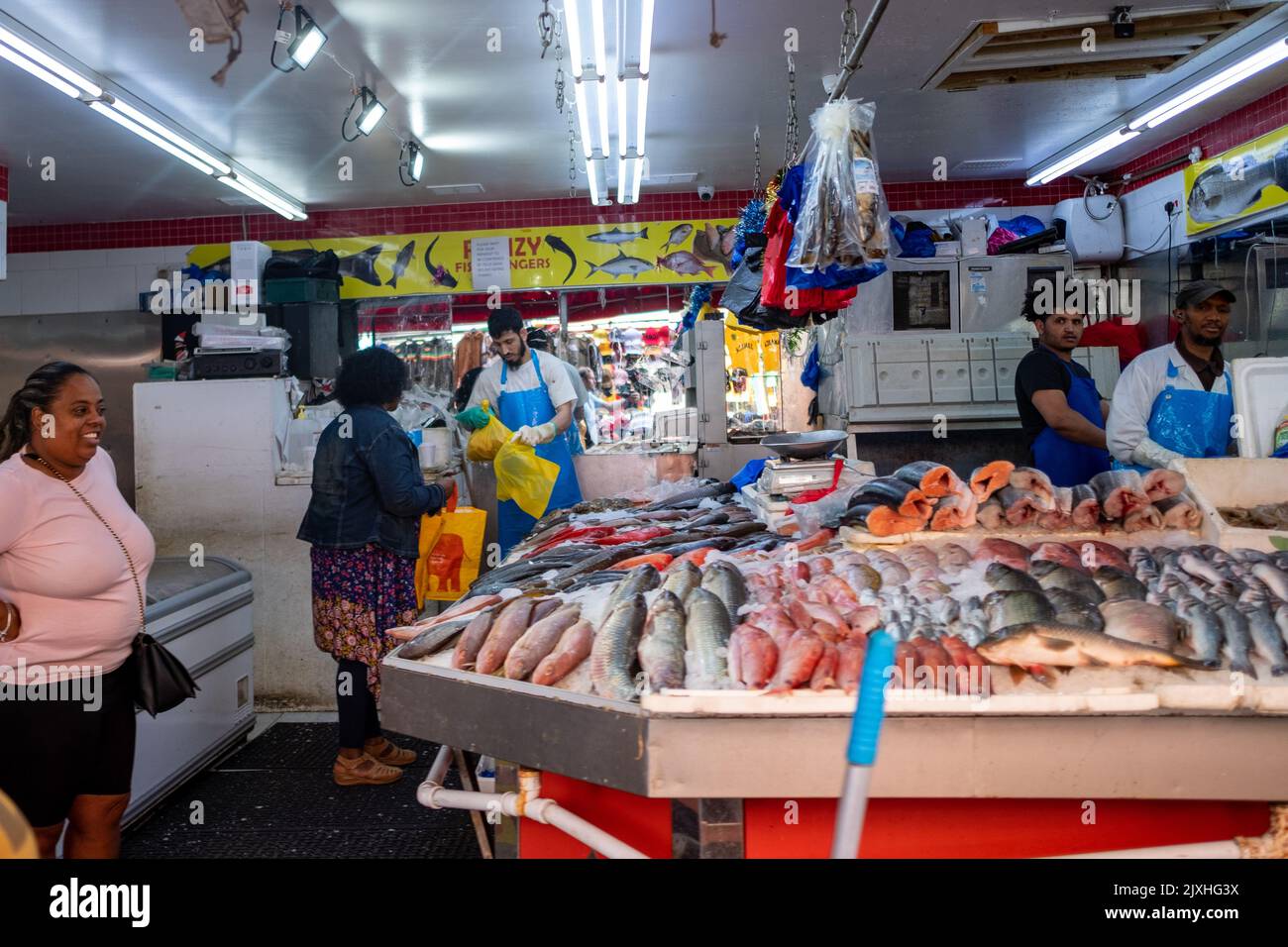 London- August 2022: Electric Avenue, a famous multicultural street in ...