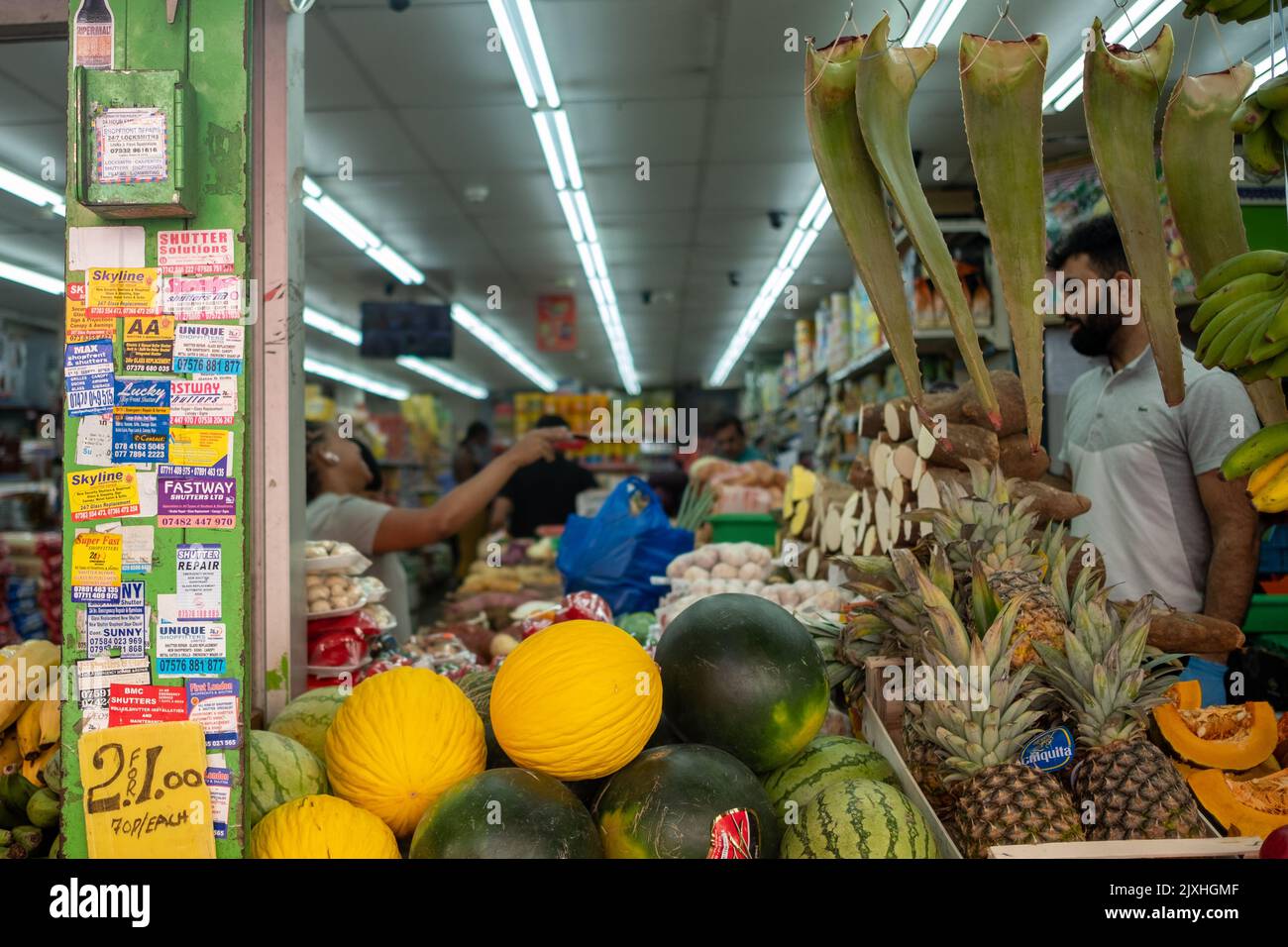 London- August 2022: Electric Avenue, a famous multicultural street in ...