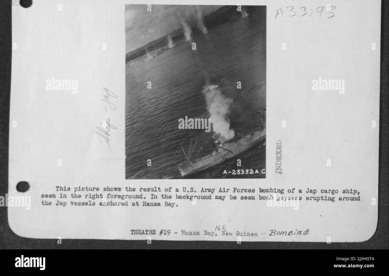 This picture shows the result of a U.S. Army Air Forces bombing of a ...