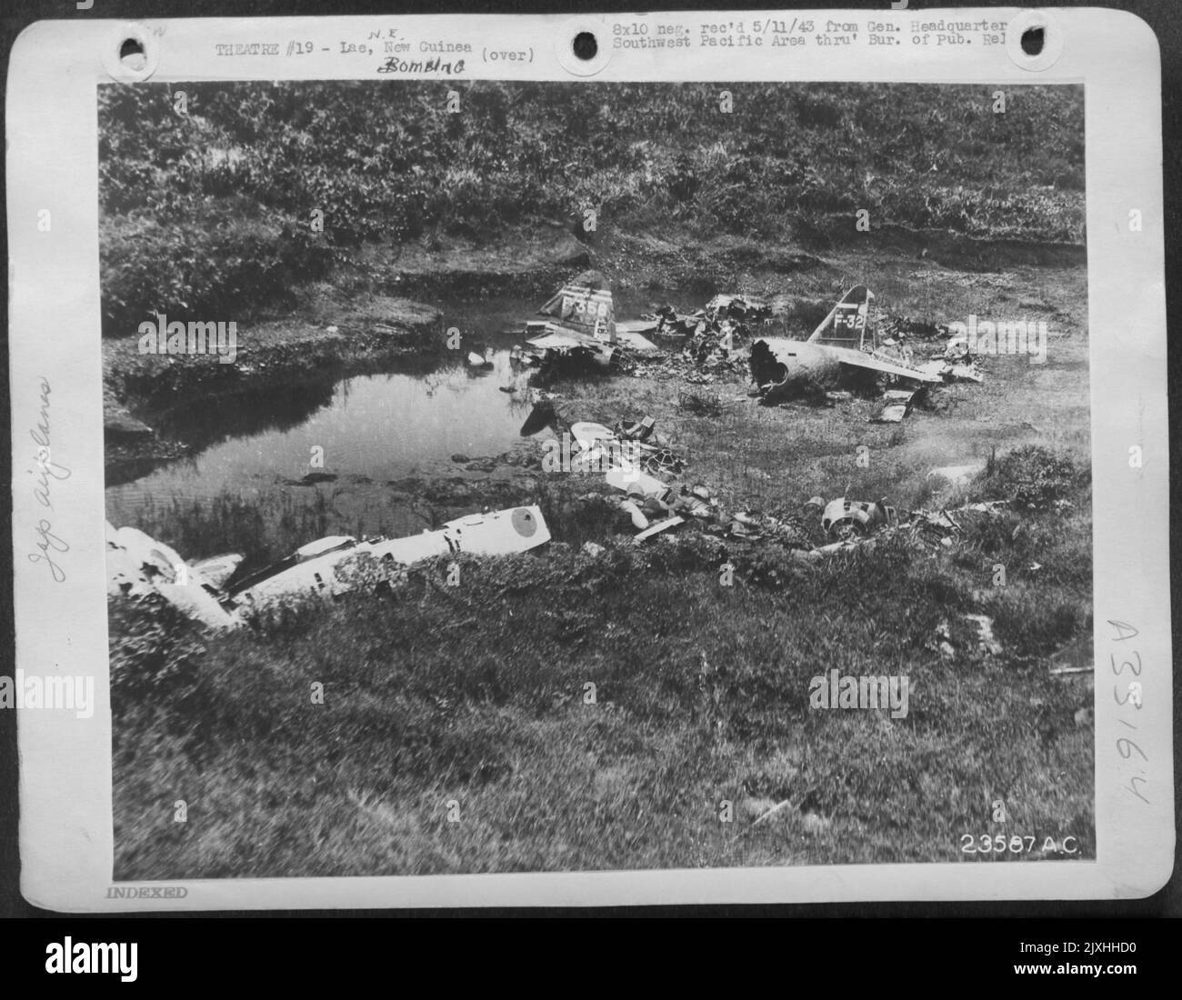 A U.S. Army Air Forces A-20 attack plane pilot swooped down to within ...