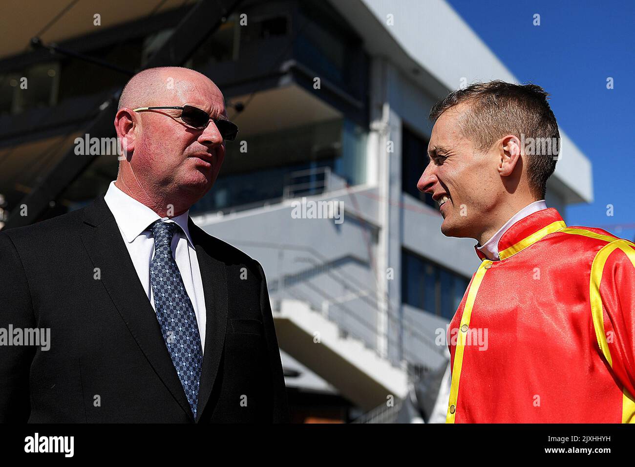 Jockey Blake Shinn (right Stock Photo - Alamy