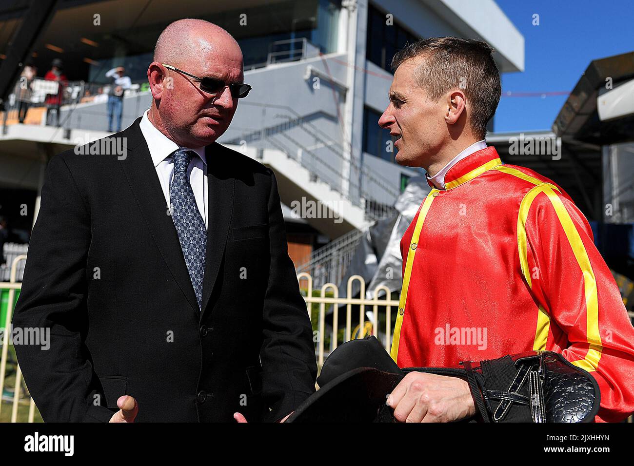 Jockey Blake Shinn (right Stock Photo - Alamy