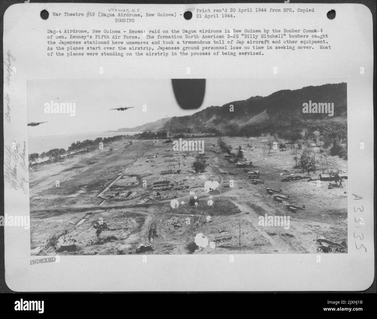 Dagua Airdrome, New guinea-Recent raid on the Dagua airdrome in New ...