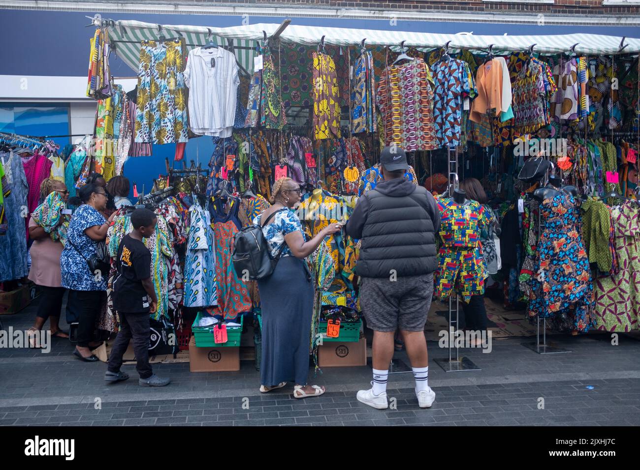 London- August 2022: Electric Avenue, a famous multicultural street in ...