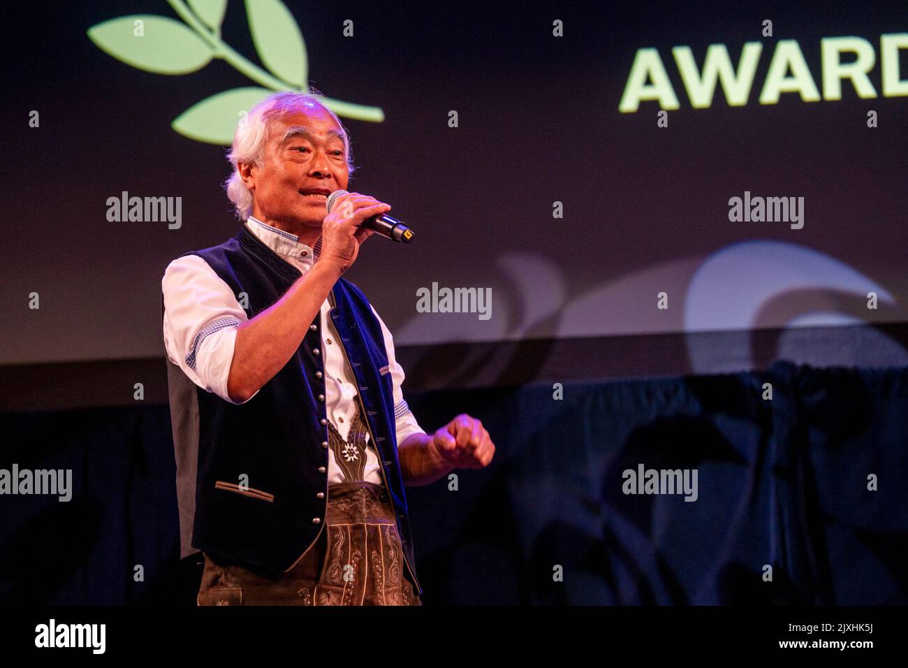 Takeo Ischi performs at Buffer Awards Gala Screening Stock Photo - Alamy