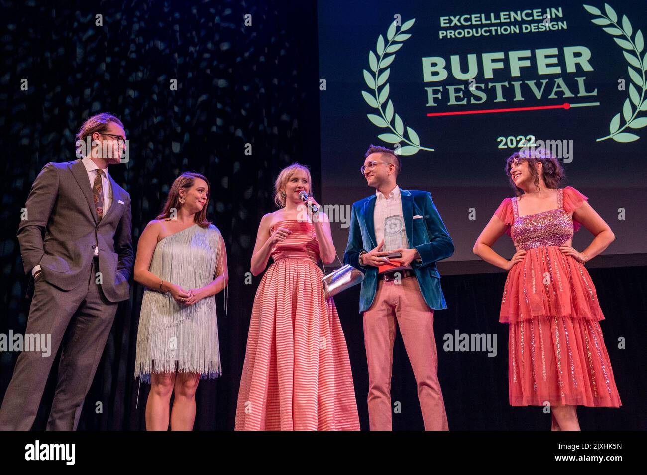 Shipwreck Comedy Group (L to R) William J. Stribling, Sarah Grace Hart ...