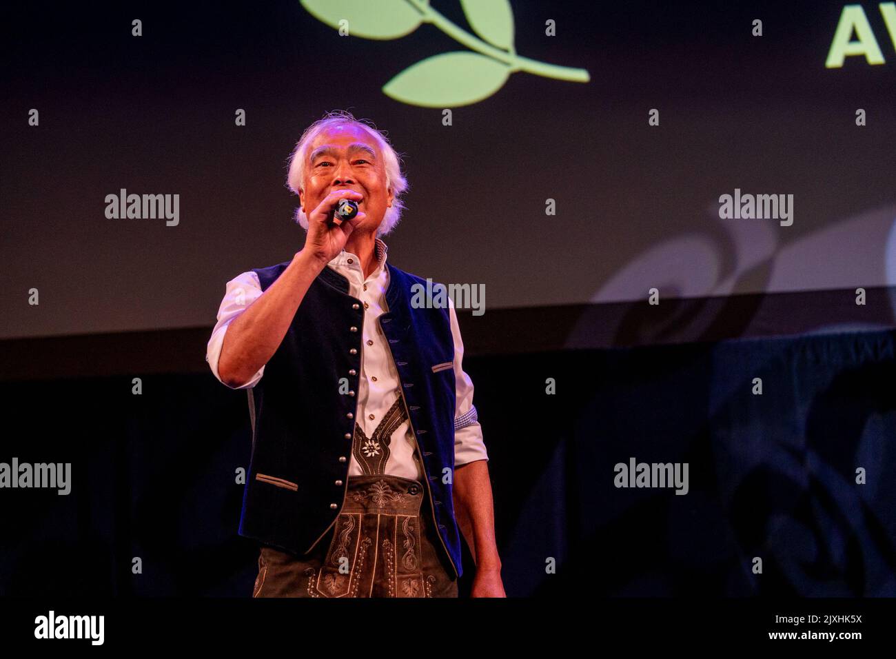 Takeo Ischi performs at Buffer Awards Gala Screening Stock Photo - Alamy