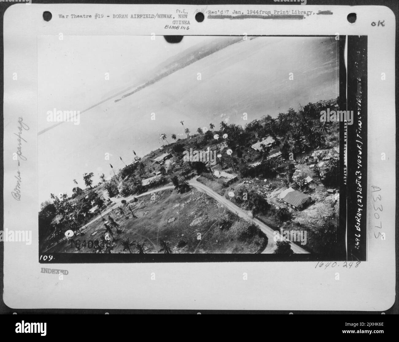 BORAM/WEWAK, NEW GUINEA BOMBING Stock Photo - Alamy