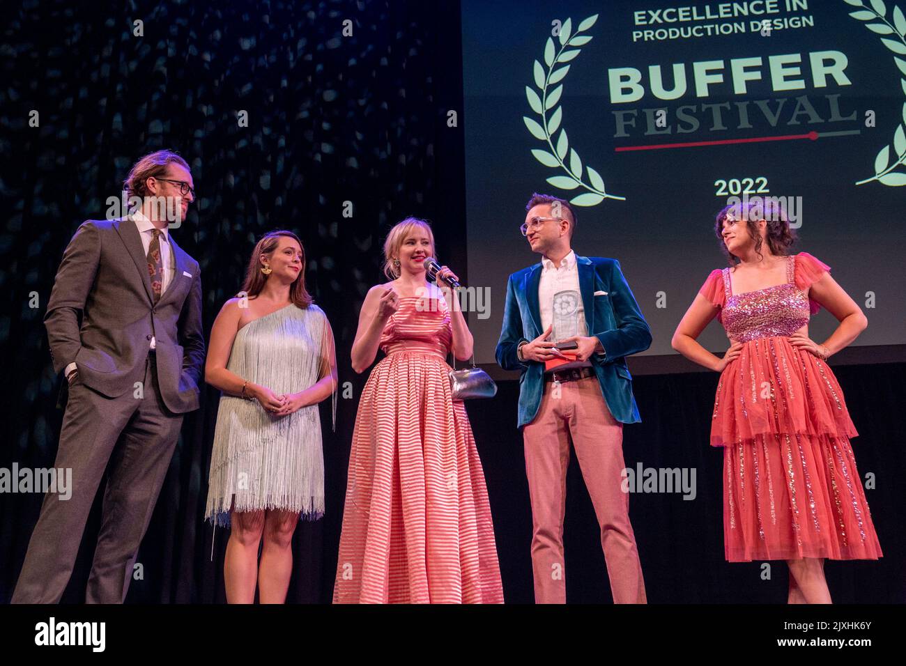 Shipwreck Comedy Group (L to R) William J. Stribling, Sarah Grace Hart ...