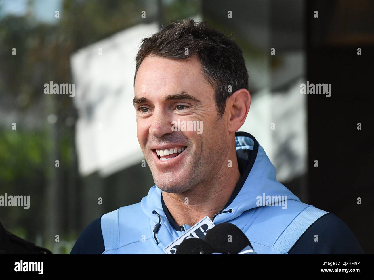 NSW Blues State of Origin coach Brad Fittler speaks to media following ...