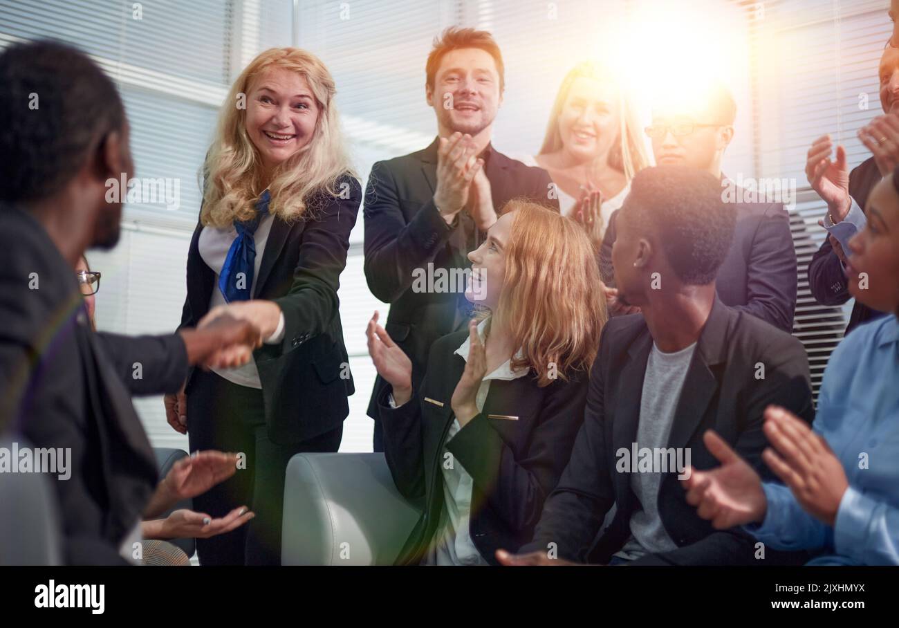 Making great decisions. Young beautiful woman gesturing and disc Stock ...