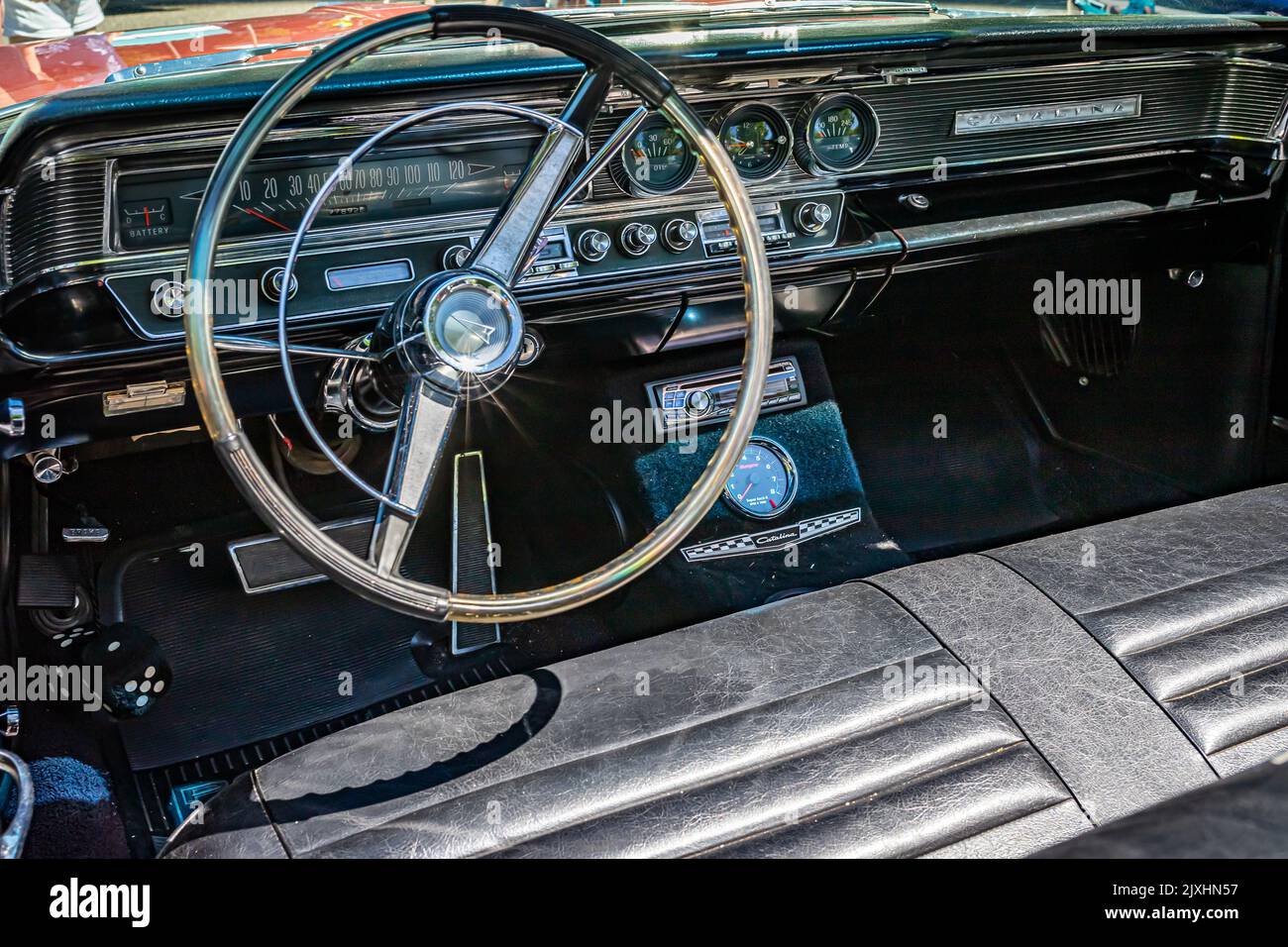 Falcon Heights, MN - June 17, 2022: Close up detail interior view of a ...