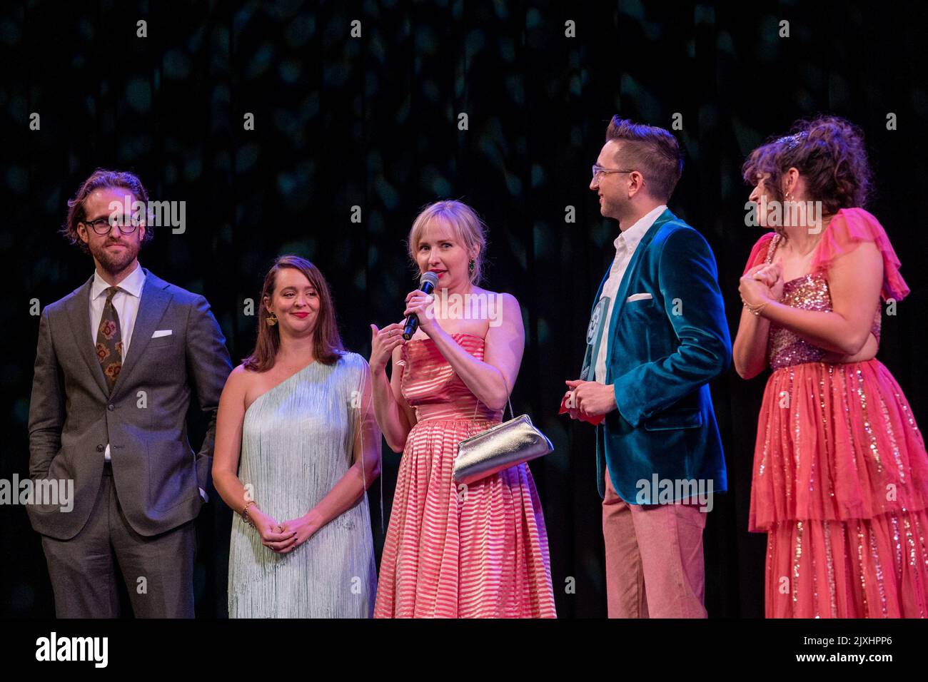 Shipwreck Comedy Group (L to R) William J. Stribling, Sarah Grace Hart ...