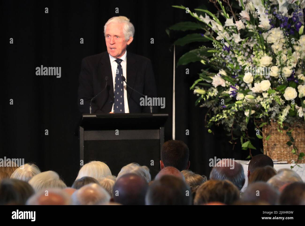 Sandy Dawson speaks during a celebration of the life of Australian ...