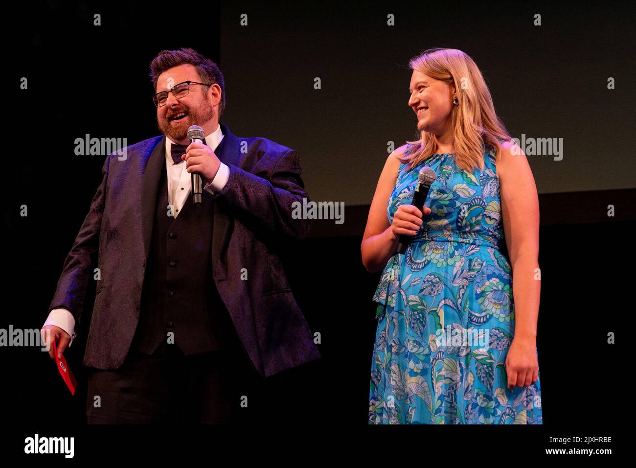 Thomas Ridgewell and Saskia Vanell at Buffer Festival Gala Screening ...