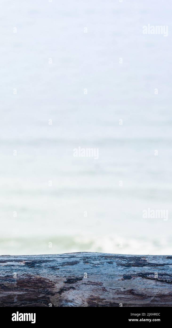 Vertical dark brown narrow plank log hard wood bark surface texture ...